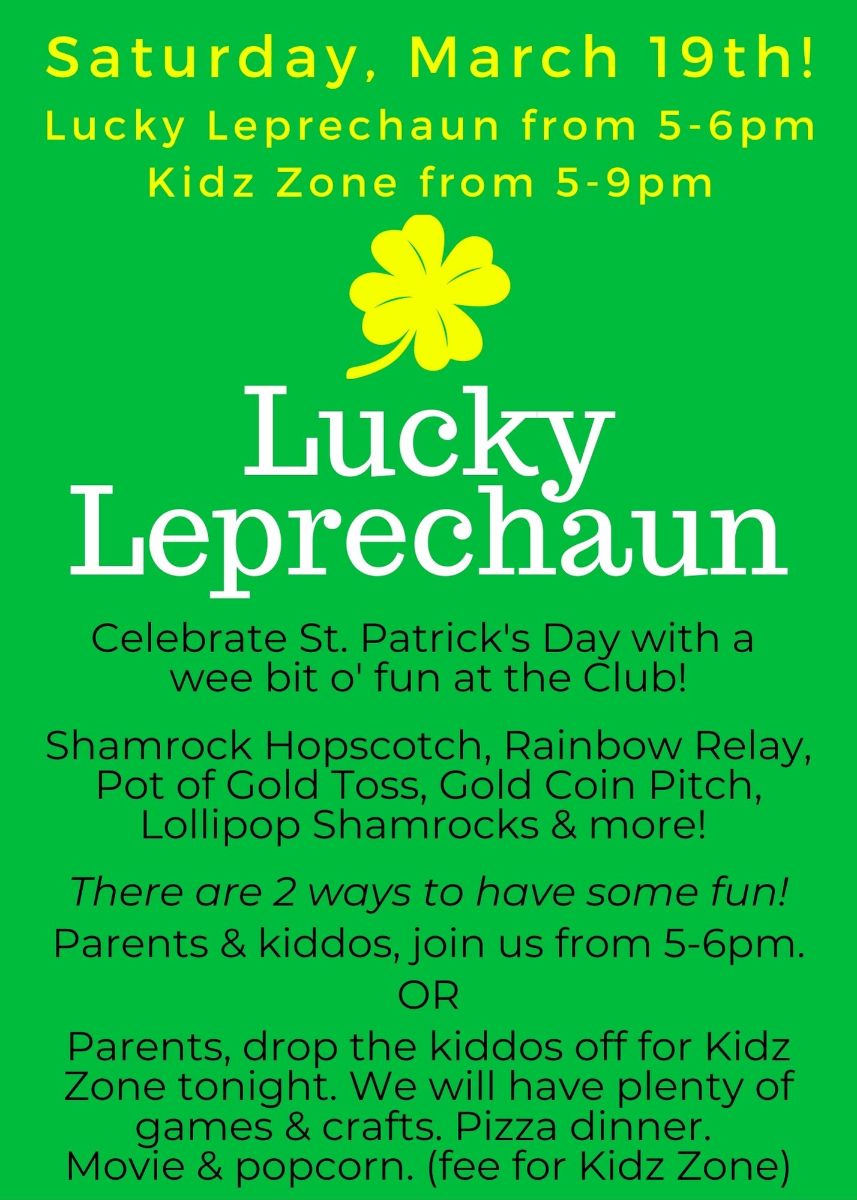 Lucky Leprechaun - Riverfront Swim Club