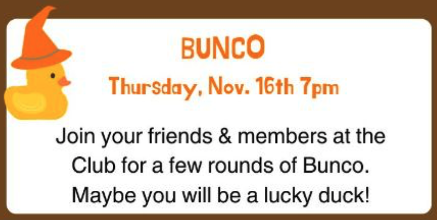 BUNCO - Riverfront Swim Club